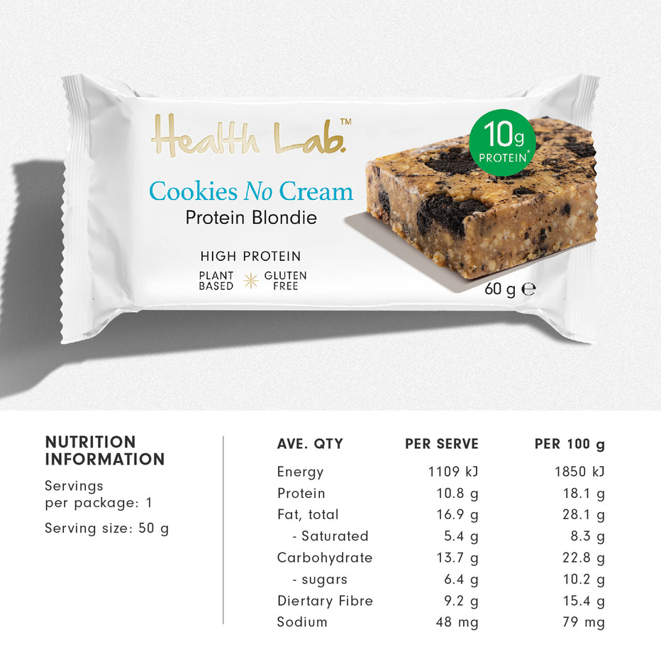 Cookies & Cream Protein Slices (12 Bars) – Health Lab